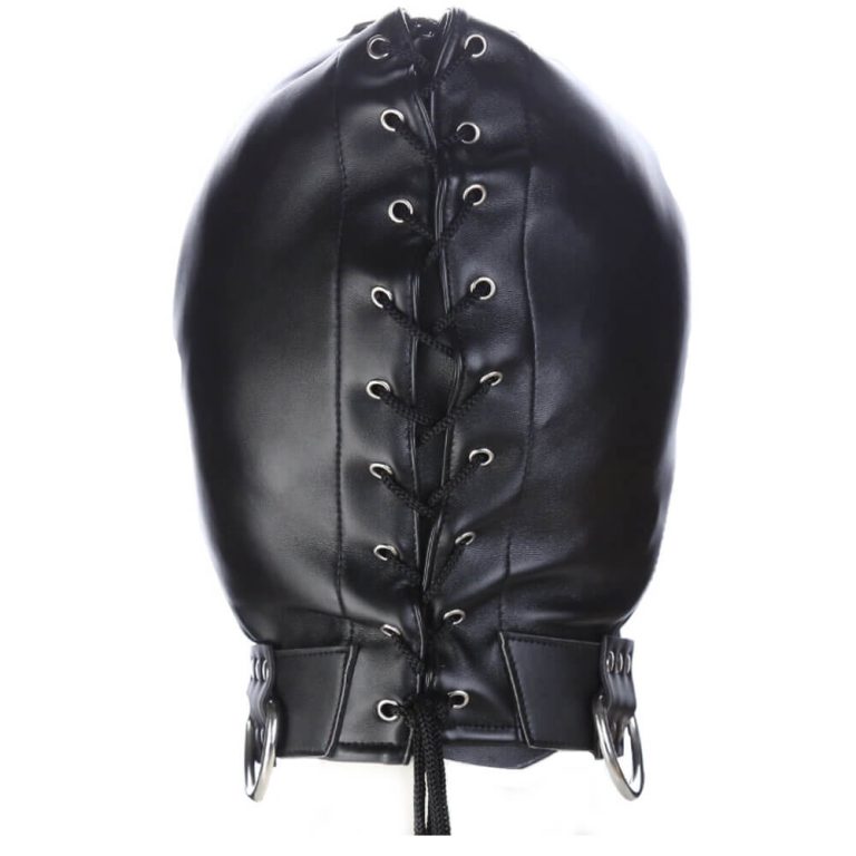 Emily Blunt Bondage Head Hood Leather Mask - Leather Lineage