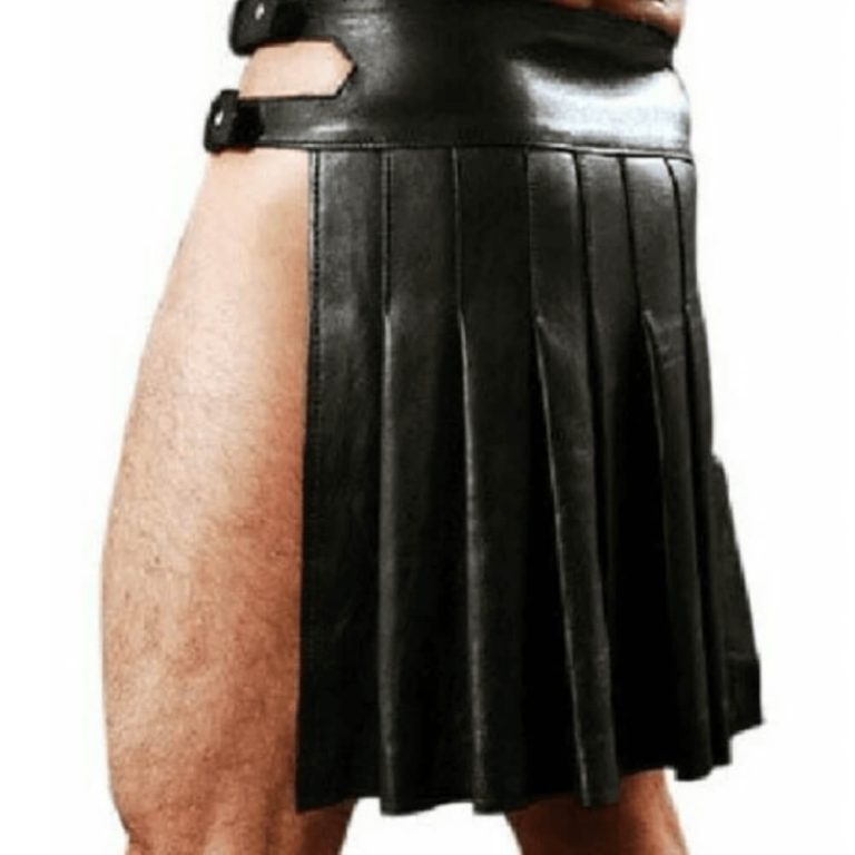 Heavy Duty Gladiator Roman Warrior Leather Kilt - Leather Lineage
